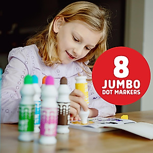 Chuckle & Roar - Dot Art Activity Kit - Mess free washable markers for preschoolers - Activity coloring book for kids ages 3 and up - Arts and crafts kit from Buffalo Games