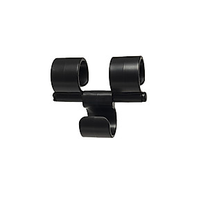 The Smarter Hook Black - Strong, Durable, and Lightweight Innovative Multi-Use Hook for Diaper Bags, Backpacks, Purses, Grocery Bags; Use on Baby Strollers, Shopping Carts, Walkers, Chairs