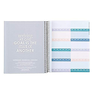 Erin Condren 8.5" x 11" Spiral Bound College Ruled Notebook - Layers Colorful. 160 Lined Page Note Taking & Writing Notebook. 80Lb Thick Mohawk Paper. Stickers Included