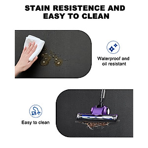 Artnice Anti Fatigue Mat Standing Desk Office One Piece,0.75" Memory Foam Kitchen Mats for Standing,Standing Mat for Standing Desk for Floor, Office, Sink(17.3" x 28")