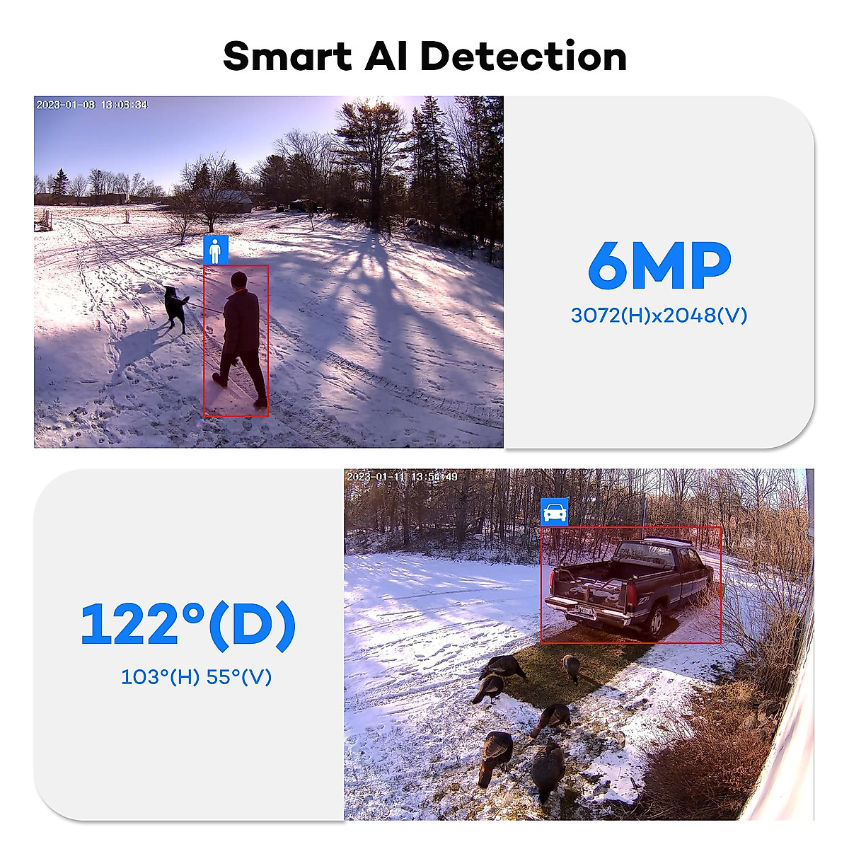 ONWOTE 32 Channel Security Camera System, 4K 32CH NVR 8TB, 32 Ports Switch, 24x 6MP Outdoor Audio PoE IP Cameras, AI Human Vehicle Detection, 24x Cables-2280ft, Commercial Surveillance for Business