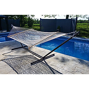 Vivere 15' Heavy Duty 3-Beam Hammock Stand, Black