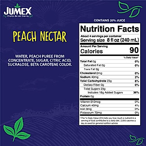 Jumex, Peach Nectar, 33.8 Fl Oz
