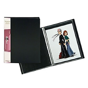 GoSee Professional Quality 13x19 inch Artist Portfolio Presentation Book (24 Count, Top-Loaded Pages) Perfect for Travel and Displaying Artwork