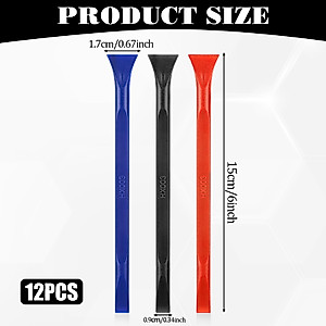 12 Pcs Colorful Plastic Scraper Cleaning Tool Multi-Purpose Stiff Scraper Pen-Shaped Scraper Tool Non-Scratch Kitchen Scraper Cleaning Pen for Stickers Labels Oil Stains Food Dirt