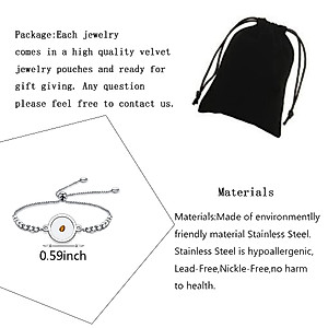 YLWJSP Mustard Seed Bracelet Christian Gift Mustard Seed Jewelry Bracelet Faith Gift Inspirational Jewelry Religious Gift for Women (Seed Br)