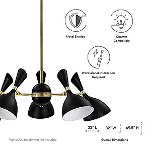 Modway EEI-5310-BLK Chandeliers, Black