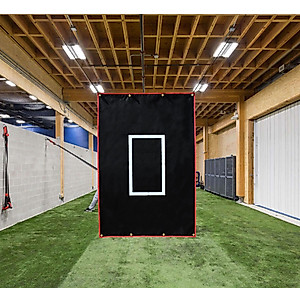 Mini Tang Baseball Batting Cage Backstop Baseball Softball Backstop with Strike Zone and Catcher Image 4'x6' Waterproof Baseball Backstop for Pitching.