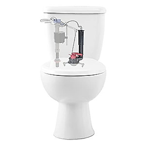 Fluidmaster K-507A-008 Universal 2-Inch Adjustable Toilet Flush Valve Repair Kit with Toilet Tool Multicolor