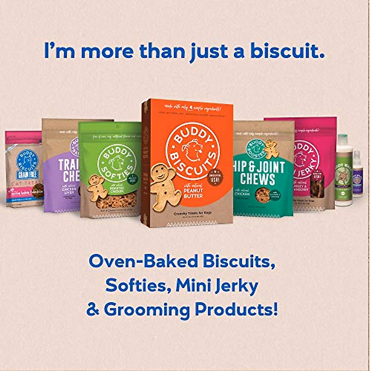 Buddy Biscuits Soft & Chewy Dog Treats with Bacon & Cheese - 6 oz. (4 Pack) (17200)