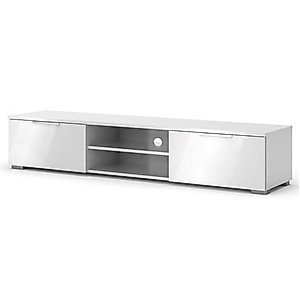 Tvilum Match TV Stand, White High Gloss