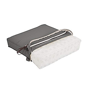 Classic Accessories Montlake Water-Resistant 74 x 23 x 3 Inch Outdoor Chaise Lounge Cushion, Patio Furniture Cushion, Light Charcoal, Outdoor Seat Cushions