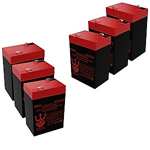 Neptune Replacement Emergency Lighting Battery for Lithonia ELB06042 6V 4.5Ah SLA 6 Pack