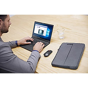 Lenovo Urban Laptop Sleeve for 14" Notebook, Water Resistant, Soft Padded Compartments, Accessory Storage, Reinforced Rubber Corners, Extendable Handle, GX40Z50941, Charcoal Grey
