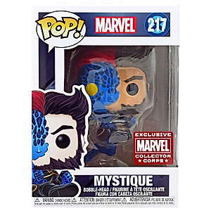 POP! Marvel Collector Corps Exclusive Transforming Mystique #217 w/Protective Case