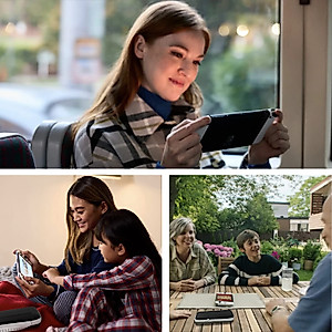 Orzly Carry Case Nintendo Switch Oled console with accessories and Games storage compartment - Easy Clean Case Gift Boxed Edition