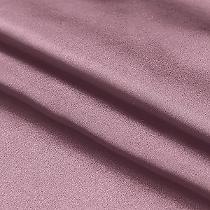 uxcell Satin Pillowcase for Hair and Skin Breathable and Soft Set of 2 with Envelope Closure, Gifts for Women Men Standard (20"x26") Bean Paste Color