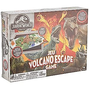 Spin Master Games Cardinal Industries 6044456 Jurassic World Volcano Escape Game, Multicolor
