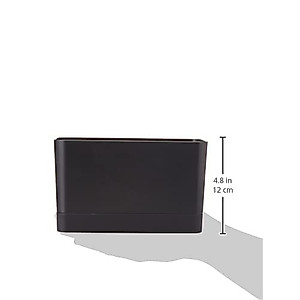 Brabantia Sink Organiser (Dark Gray) Non-Slip, Non-Scratch Kitchen Countertop Storage Caddy for Dish Brush, Soap, Cloths