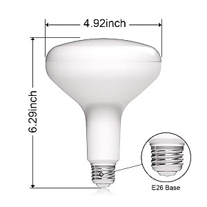 Home Depot 75-Watt Equivalent BR40 CEC Dimmable LED Light Bulb 2700K Soft White (6-Pack) Damp Location Rated