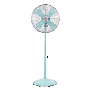 Better Homes & Gardens 16'' Retro 3-Speed Metal Standing Fan (Mint)