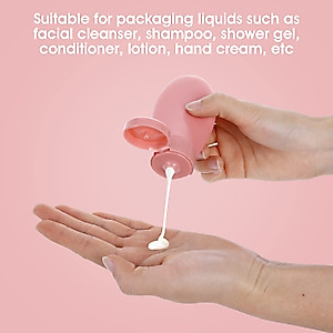 Sibba 3Pcs Travel Bottles, Leak Proof Travel Size container for Toiletries, Squeezable Travel Accessories for Shampoo Conditioner Lotion Body Wash