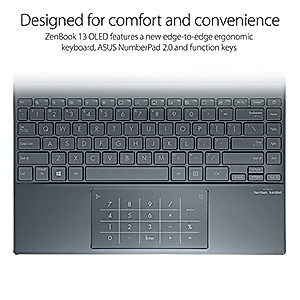 ASUS ZenBook 13.3” FHD OLED Ultra-Slim Display Laptop | AMD Ryzen 7 5700U Processor | 8GB RAM | 1024GB SSD | AMD Radeon Graphics | Backlit Keyboard| Windows 11 Pro | Bundle with Office 365 Personal