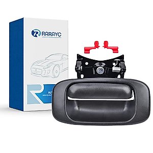 RARAYC Tailgate Handle and Bezel | Replacement for 1999-2007 Chevy Silverado GMC Sierra 1500 2500 3500 | Replaces# 15997911, 15228539, 15228541, 15228540