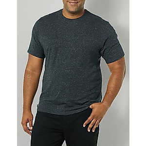 Amazon Essentials Men's Short Sleeve T-Shirts, Slim-Fit, Crewneck, Pack of 2, Black/Charcoal Heather, XX-Large