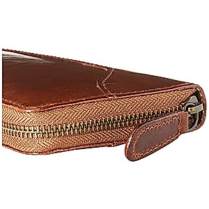 Frye womens Melissa Zip Wallet, Cognac, One Size US