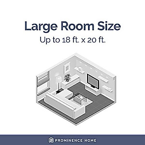 Prominence Home 51639-01 Potomac Smart Ceiling Fan and Remote, 52, Matte Black