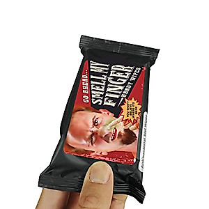 Smell My Finger Wet Wipes - Funny Travel Size Wet Wipes - Fun Birthday Gift Item - Stocking Stuffers for Adults - Naughty Dirty Santa - White Elephant Gift Exchange