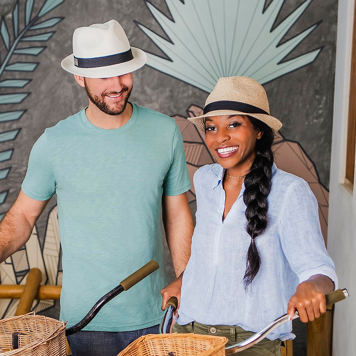 CARKELLA by Wallaroo Unisex Del Mar Trilby Fedora – Short Brim, Packable Design and Adjustable Sizing – Classic and Stylish Sun-Smart Hat for Casual Everyday Wear (Medium/Large, Beige)