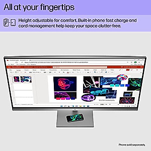 HP Envy 34 inch All-in-One Desktop PC, WUHD Display, Intel Core i5-12400, 16 GB RAM, 512 GB SSD, NVIDIA GeForce GTX 1650 Graphics, Windows 11 Home, 34-c1010 (2023),Silver