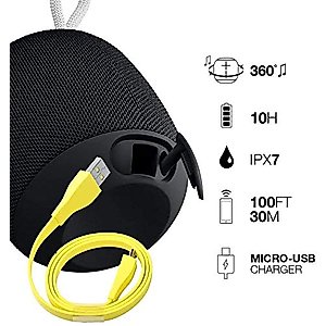 Logitech Ultimate Ears UE WONDERBOOM 2 Bluetooth Speaker - Wireless Boom Box Waterproof with Double-Up Connection (Non Retail Packaging) - (Deep Space)