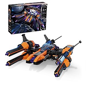 AUYYOSK Spaceship Building Toy, 650 Pieces STEM Spacecraft Building Block Set, Space Shuttle Toy Building for Kids Birthday Gift Ages 6 7 8 9 10 11 12 Yr Old (Spaceship)