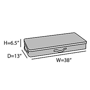 Covermates Keepsakes Underbed Storage Bag - Carrying Handles, Mesh Interior Pocket - Holiday Storage-Green