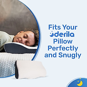 Derila Pillowcase | Designed to Keep Your Derila Memory Foam Pillow for snoring Relief Covered and Protected with This Crisp, Clean, White Pillowcase Made from Premium Materials