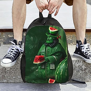 AthuAh Patrick'S Watermelon Festival Large Capacity Travel Backpack, *Casual Backpack, Adjustable Shoulder Strap, Suitable For Men And Women