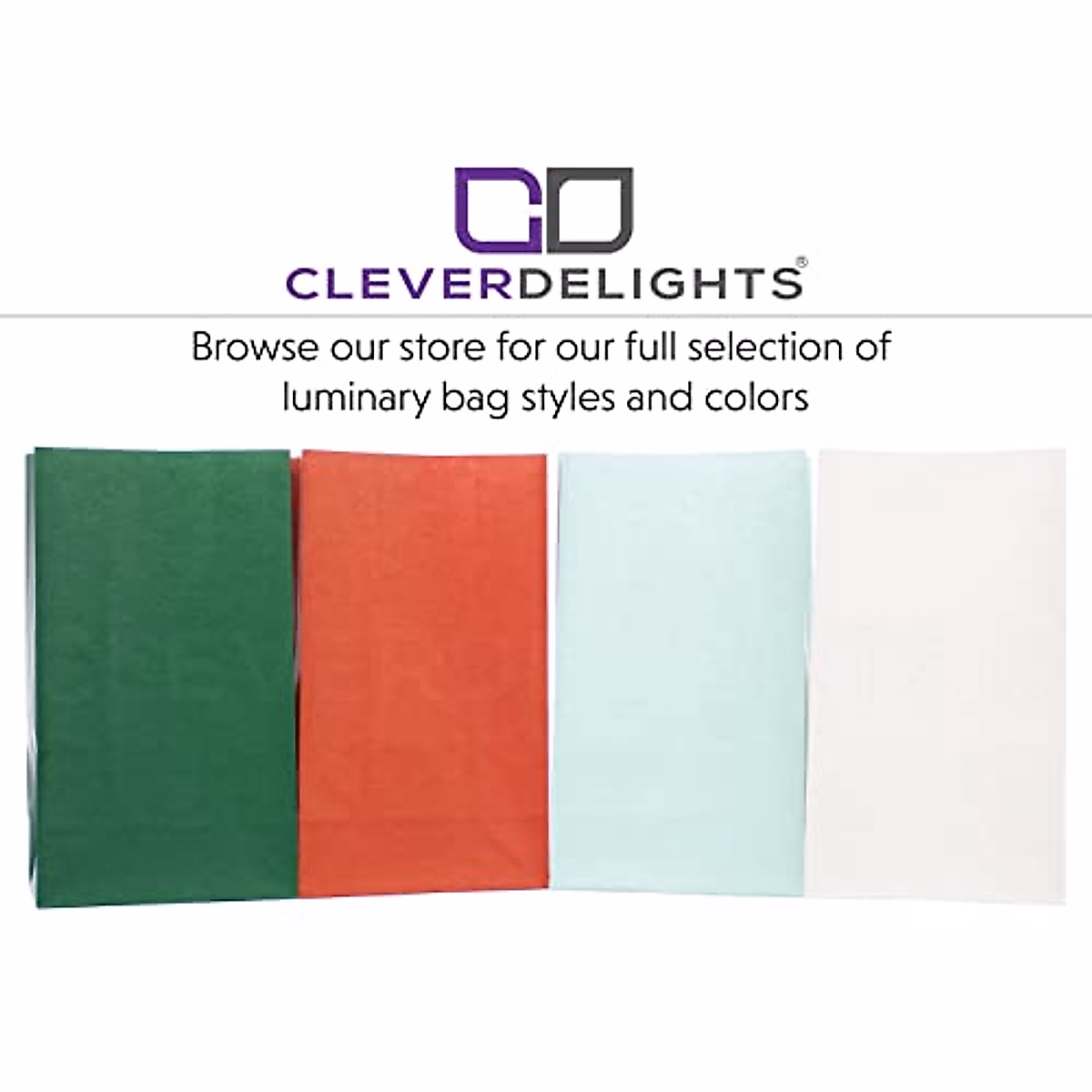 CleverDelights Red Luminary Bags - 30 Pack - Wedding Christmas Holiday Luminaria