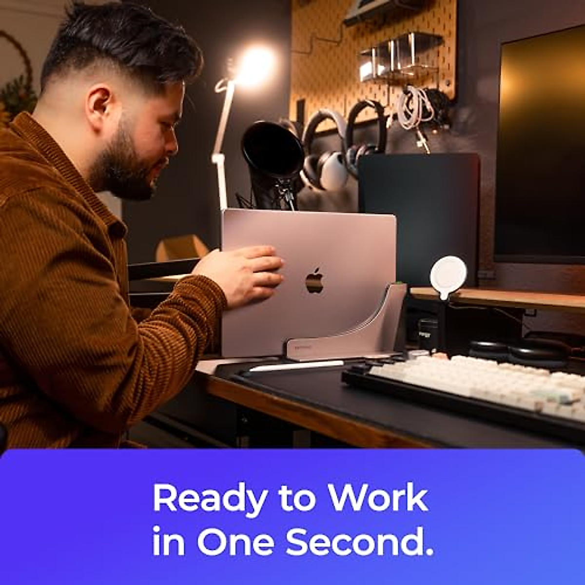 Ascrono Dock Adapter Bundle for 13" 15" 16" MacBook Pro - Docking Station - Dual Monitor 4K HDMI - Mac Docking Station Hub with Two Thunderbolt 4 USB-C Ports (for Models 2016-2020 with Touch Bar)