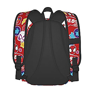 LVTFCO Spider Cartoon Backpack Travel Backpack Superhero Backpack Bags For Men Women