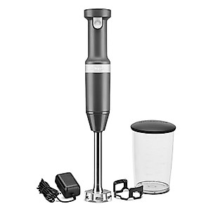 KitchenAid Cordless Variable Speed Hand Blender - KHBBV53, Matte Charcoal Grey
