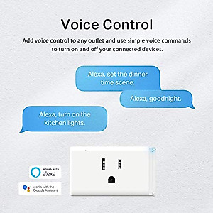 Kasa Smart Plug by TP-Link, Smart Home WiFi Outlet,12 Amp, 4-Pack & Plug by TP-Link, Smart Home WiFi Outlet Works with Alexa, Echo, Google Home & IFTTT, No Hub Required, Remote Control, 12 Amp,3-Pack