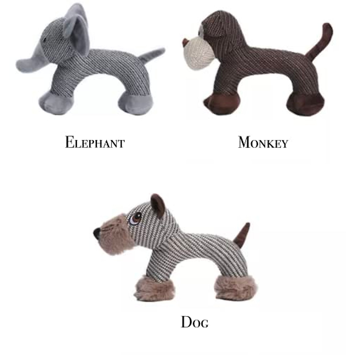Dog Plush Toy, Squeaky Dog Toy Quality & Beautiful Design, Durable Dog Toy for Small, Medium Size, Dog Chew Toy for Puppy, Cat Toy (Elephant)