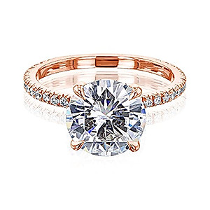 Kobelli Moissanite Wrap Basket Engagement Ring - white-gold / 5.0 / Forever One D-E-F
