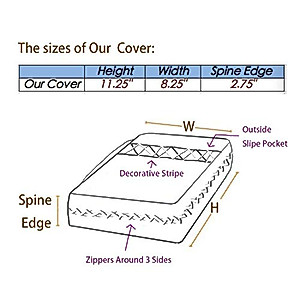 DIWI Quilted Bible Cover Extra Large Sizes 11.25 X 8.25 X 2.75 Inches Good Book Case (XL, C1 Purple Garden)