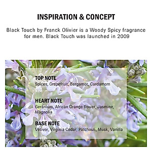 Frank Olivier Black Touch for Men Eau De Toilette Spray, 3.3 Ounce