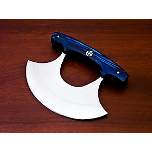 Handmade D2 Steel Chef Kitchen Ulu Knife Heavy Duty D2 Steel Comes With Leather Sheath Full Tang 1085