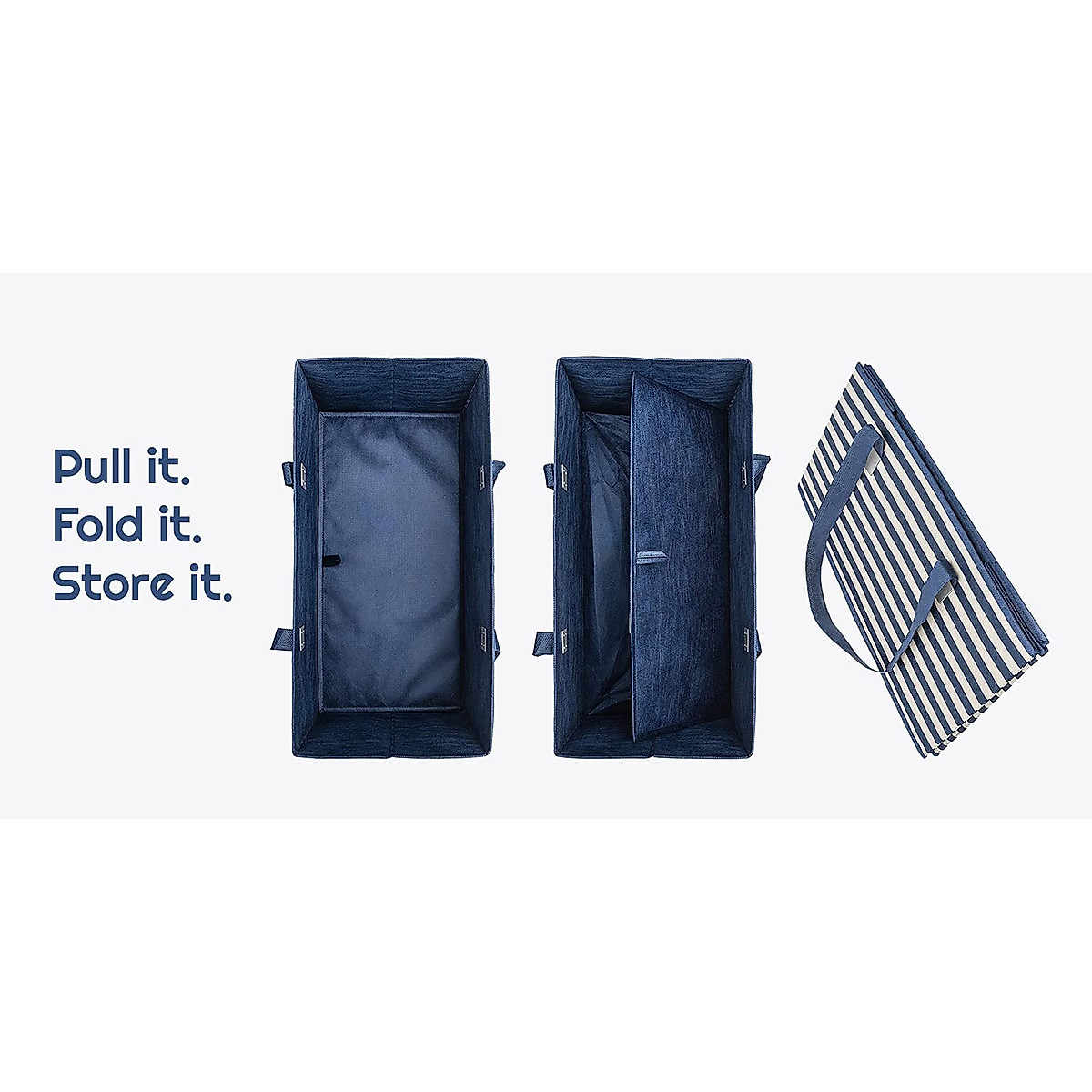 PLANET E Reusable Grocery Bags Trunk Size Extra Large Boxes with Reinforced Bottoms (Pack of 2)